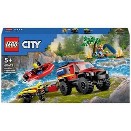 Lego City 60412 LEGO® CITY Feuerwehrgeländewagen mit Rettungsboot