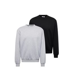ABOUT YOU Sweatshirts 'Davin' Herren Gr&ouml;&szlig;e L graumeliert / schwarz