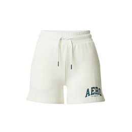 A&eacute;ropostale Shorts Damen Gr&ouml;&szlig;e 34 smaragd / offwhite