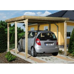 Einzelcarport Weka "Optima 1" Carports Gr. H: 215 cm, braun Carports