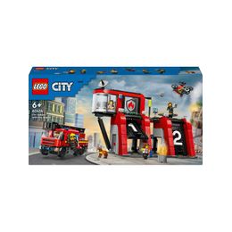 Lego City 60414 Feuerwehrstation mit Drehleiterfahrzeug