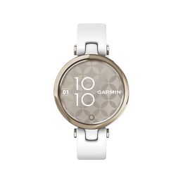 Garmin Lily Sport Smartwatch Faserverstärktes Polymer Silikon, 110 - 175 mm, Weiß/Elfenbein