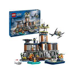Lego City 60419 Polizeistation auf der Gefängnisinsel Bausatz, Mehrfarbig