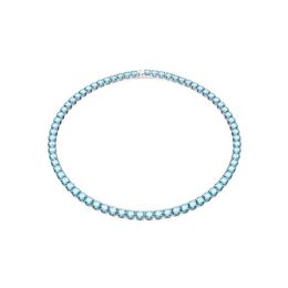 Swarovski Collier Matrix Tenniskette, Rundschliff, 5681799, mit Swarovski® Kristall, blau