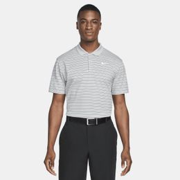 Nike Dri-FIT Victory gestreiftes Golf-Poloshirt für Herren - Grau