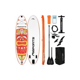 MSPORTS® Inflatable SUP-Board Stand Up Paddle Board Aufblasbar Komplettes Paddleboard inkl. Zubehör