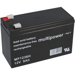 Multipower Multipower Blei-Akku MP1236H Pb 12V 9Ah Hochstrom