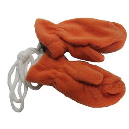 Fiebig Fäustlinge Fiebig Baby Fleecefäustel m Band Handschuhe zimt orange