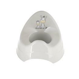 bieco Toilettentrainer bieco Töpfchen für Kinder Motiv Zebra Standfestes Töpfchen für Kinder ab 8 Monate bis 3 Jahre WCKlo Potty Training Seat Topferl Für Kinder Toilettentrainer Nachttopf für Kinder