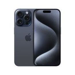 iPhone 15 Pro 1TB, Handy Titan Blau, iOS Display: 15,5 cm (6,1 Zoll) Prozessor: Apple A17 Pro Hauptkamera: 48 MP + 12 MP + 12 MP Frontkamera: 12 MP