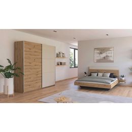 Rauch Schlafzimmer-Set Monza, mit Schwebetürenschrank Breite 218 cm, Bettanlage in 2 Breiten, braun