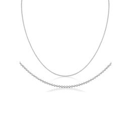 Firetti Collierkettchen Schmuck Geschenk Silber 925 Halsschmuck Halskette Kugelkette, Made in Germany, silberfarben