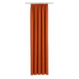 Vorhang Dim out, WIRTH, Kräuselband (1 St), verdunkelnd, orange