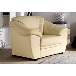 Sit & More sit&more Sessel Savona, NaturLEDER®, inklusive komfortablem Federkern, beige