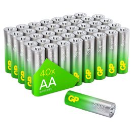 GP Mignon-Batterie SUPER Alkaline, AA LR06 , 40 Stück