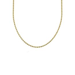 Firetti Kette ohne Anhänger Schmuck Geschenk Silber 925 Halsschmuck Halskette Kordelkette, Made in Germany, gelb|goldfarben