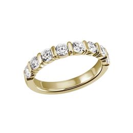 Firetti Fingerring Schmuck Geschenk Silber 925 Silberring Ring Memoire-Optik glitzernd, mit Zirkonia (synth), gelb|goldfarben