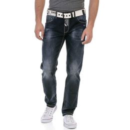 Cipo & Baxx Cipo & Baxx Regular-fit-Jeans mit markanter Waschung, blau