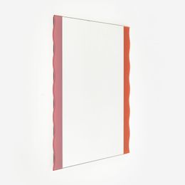 TK Maxx Spiegel mit rosa-braunen Elementen 30x30,5cm