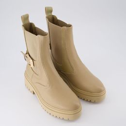 TK Maxx Beige flache Malu Stiefel mit Schnalle