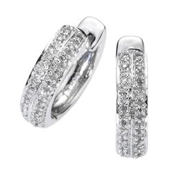 Diamonds by Ellen K. Ohrringe Gold 585 mit 40x Brillant zus. 0,10ct.