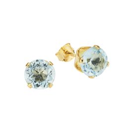 Diamonds by Ellen K. Fascination by Ellen K. Ohrstecker Gold 585 mit echtem Blautopas (beh.) 7mm