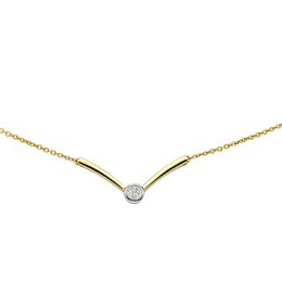 Diamonds by Ellen K. Halskette Gold 375 mit Brillant 0,03ct.