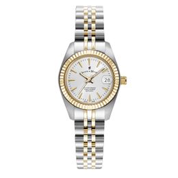 Jacques du Manoir Damen Armbanduhr Inspiration Classic Edelstahl zweifarbig Quartz JWL02101