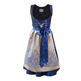 Midi Dirndl 2-teilig Royalblau