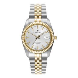 Jacques du Manoir Damen Armband Uhr Inspiration Classic Edelstahl zweifarbig
