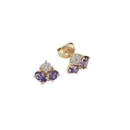 Diamonds by Ellen K. Fascination by Ellen K., F Ohrringe Gold 375 Amethyst + Zirkonia