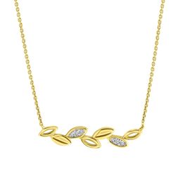 Diamonds by Ellen K. Fascination by Ellen K. Halskette 375 Gold mit 6x Zirkonia wei&szlig;