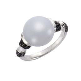 JAMELLI Ring 925/- Sterling Silber Calcedon und Spinell