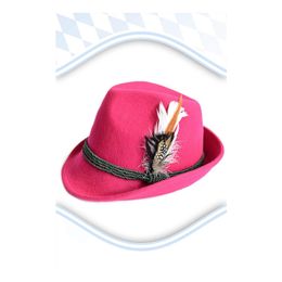 Damen Tiroler Hut pink