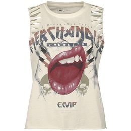 EMP Stage Collection Tank Top With Vintage Print Tank-Top weiß in L