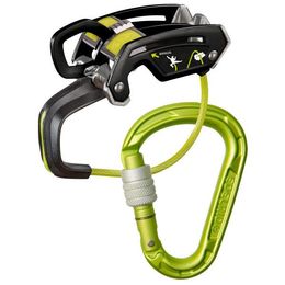 Edelrid - Giga Jul Belay Kit Strike Screw - Sicherungsgerät Gr 175 g schwarz/grau/gelb