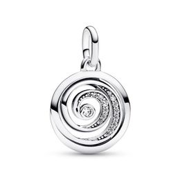 Pandora Charm-Einhänger Medaillon Charm Dankbarkeit Spirale aus 925er Silber von Pandora