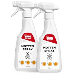 BugPower Insektenspray Motten Spray gegen Kleider- & Lebensmittelmotten