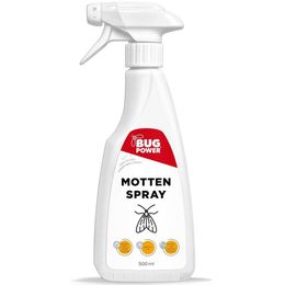 BugPower Insektenspray Motten Spray gegen Kleider- & Lebensmittelmotten