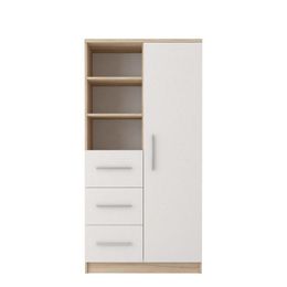 MOEBLO Kleiderschrank Marsala 3SD 05 (mit Schubladen Regal