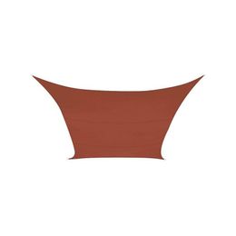 Perel - sonnensegel - quadratisch - 5 x 5 m - farbe: terracotta