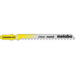 Metabo - 25 Stichsägeblätter clean wood 74/ 4,0 mm, hcs, Type 23635 (623609000)