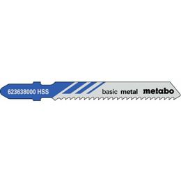 5 Stichsägeblätter basic metal 51/ 2,0 mm, hss (623638000) - Metabo