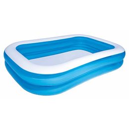 Bestway Schwimmbecken - Planschbecken Family Pool 262 x 175 x 51cm blau / weiß