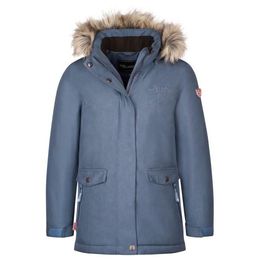 Trollkids - Girl's Oslo Coat XT - Mantel Gr 92 blau/grau