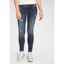 LTB Skinny-fit-Jeans Julita X mit extra-engem Bein, niedriger Leibhöhe und Stretch-Anteil, blau