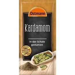 Ostmann Kardamom in der Schale gemahlen Gewürz, 7,5 g