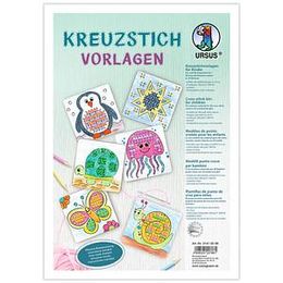 URSUS® Bastelset Kreuzstichvorlagen mehrfarbig