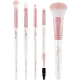 Luvia Cosmetics Pinsel Pinselset Prime Vegan Candy Daily Selection Round Blender + Pencil Brush + Full Face Brush + Cream Shader + Duo Brow Brush