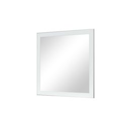 Möbel Kraft Spiegel - weiß - Glas , Aluminium, Holzwerkstoff - 80 cm - 77 cm - 3 cm - Möbel Kraft